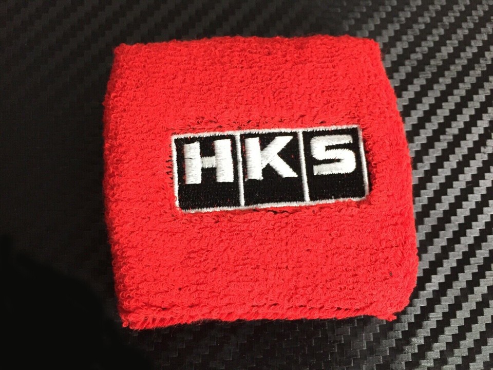 HKS Red Clutch Brake Oil Reservoir Fluid Tank Sock Cover Car Bike Sweat ...