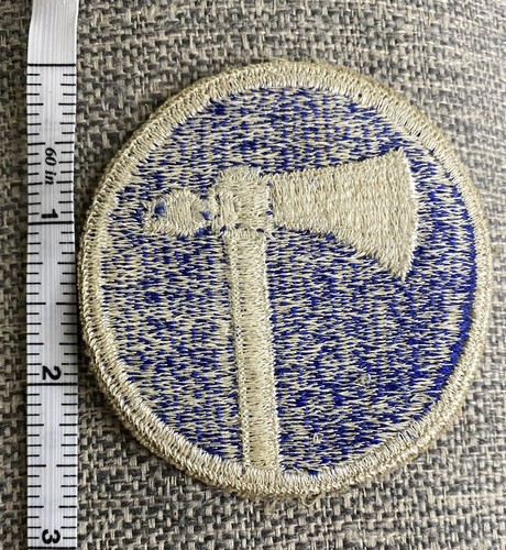 U.S. Army 19th Corps Shoulder Patch-White Back-OD--------------ORIGINAL ...