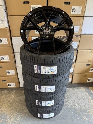 x4 19” GOLF R ALLOY WHEELS MK8 ESTORIL RIMS MK7 MK7.5 GTI GTD CADDY ...