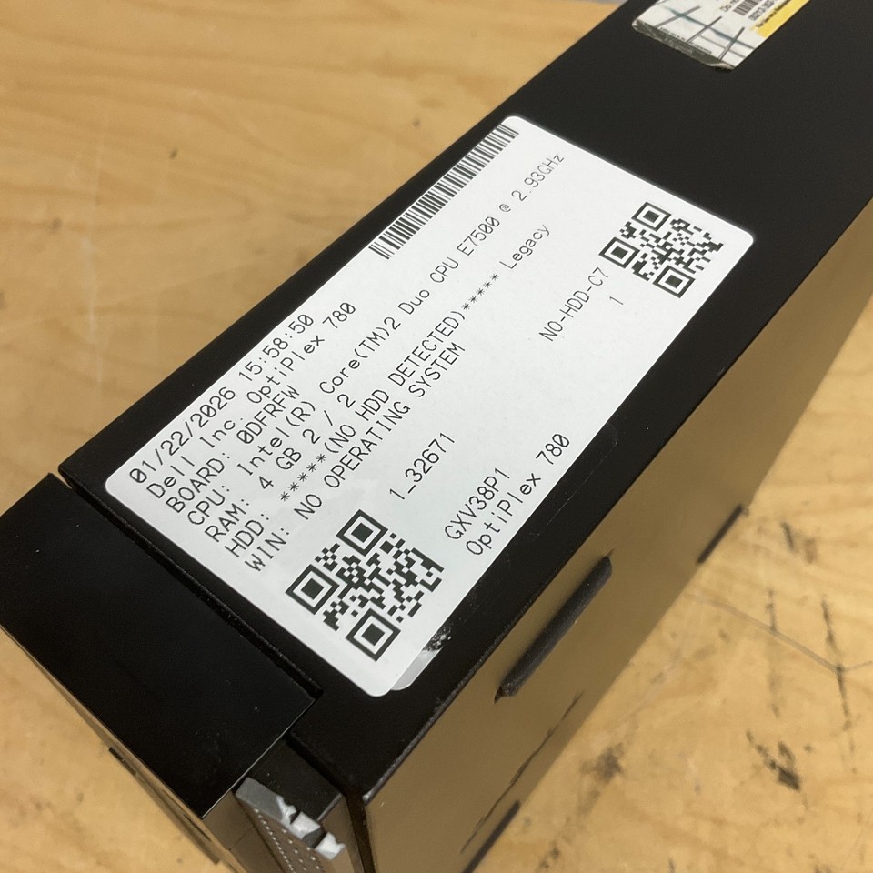 DELL Optiplex 780 USFF CORE2DUO 2.93GHz 4GB RAM NO HDD NO OS Desktop PC ...