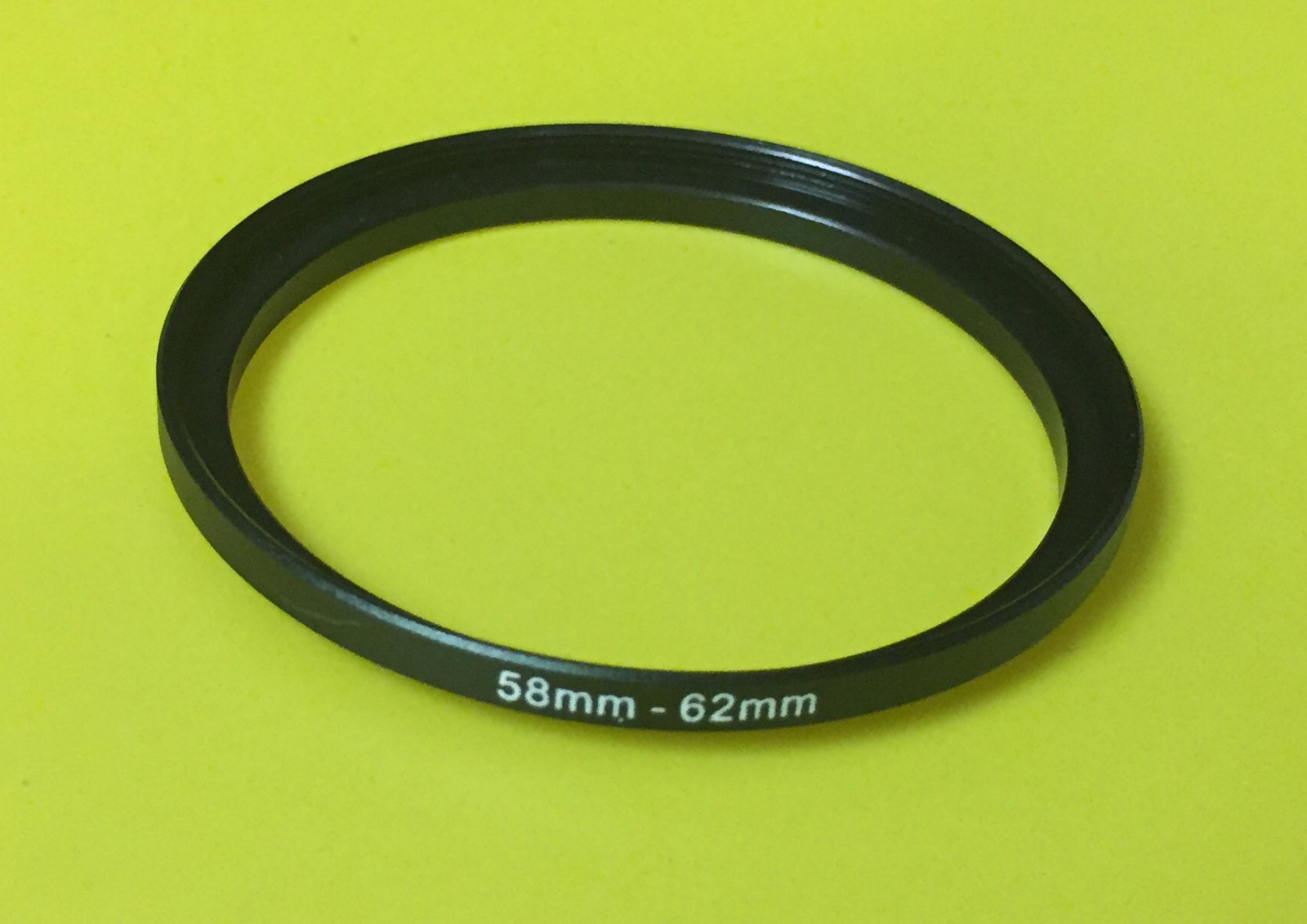 1(ONE) ADAPTER-RING Black 58mm to 62mm 58-62 mm Step Up Filter Ring M58 ...