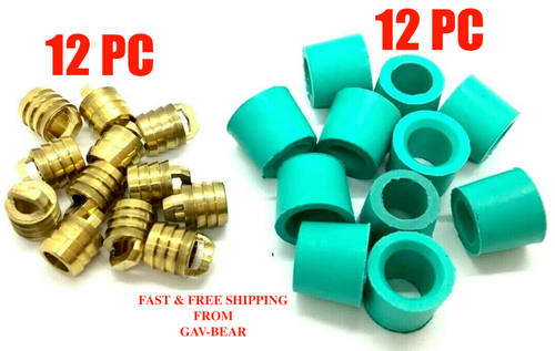 12 Hose Gaskets + 12 Core Depressors 1/4" Yellow Jacket Alternative ...