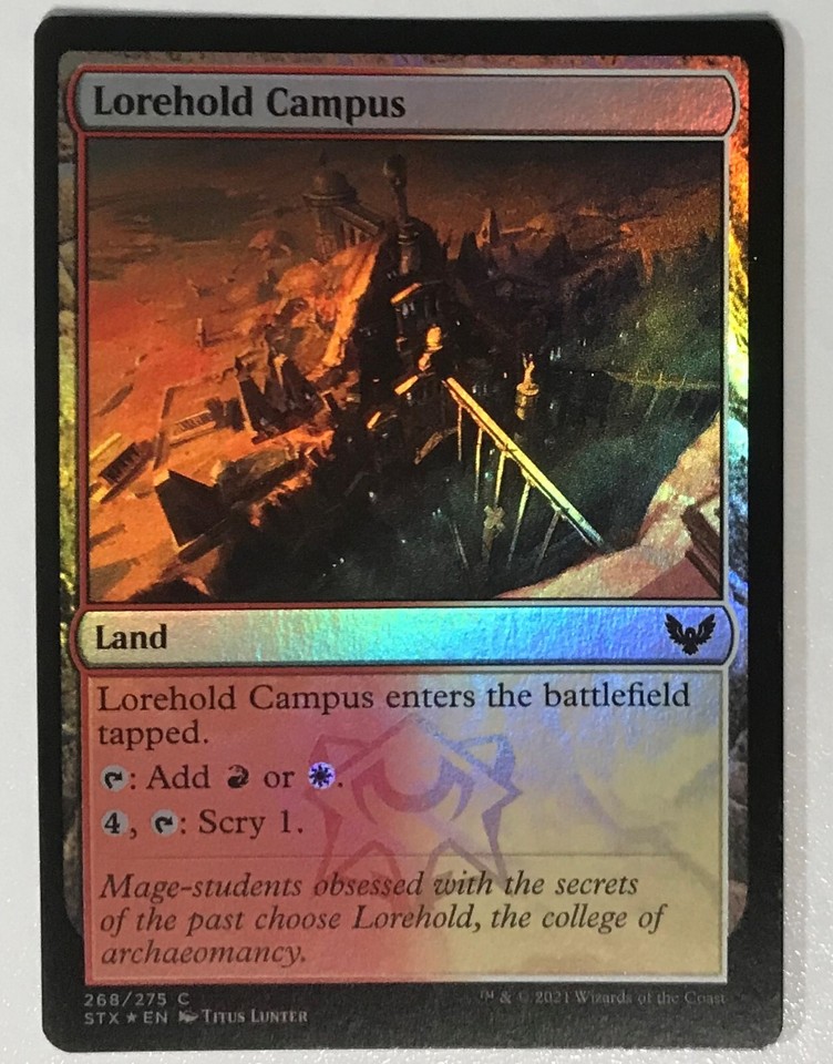 *foil LOREHOLD CAMPUS 268 Strixhaven School of Mages MTG Magic NM | eBay