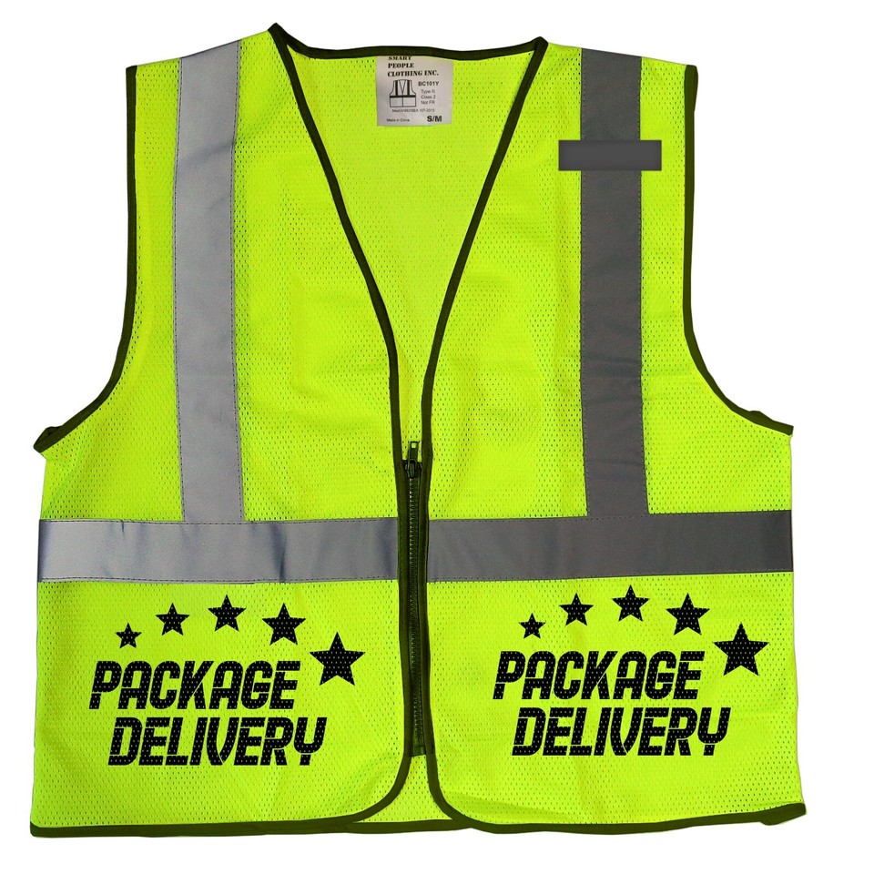Package Delivery Safety Vest, Delivery Driver Vest, Courier Vest. | eBay