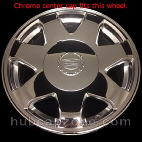 2002-2006 Chrome Cadillac Escalade Wheel Center Caps Replica Hubcaps ...