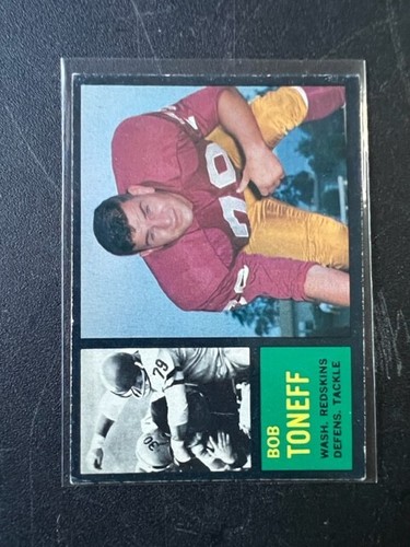 1962 TOPPS FOOTBALL SET-BREAK #172 BOB TONEFF | eBay