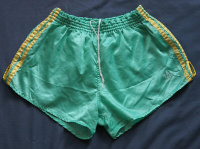 RARE Adidas Glanz Shorts Sports Pants D6 Silky Shiny Retro Vintage ...