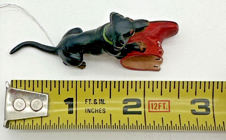Fritz Bermann Cold Painted Dog With Shoe, Vienna, Austrian, Bronze, w ...