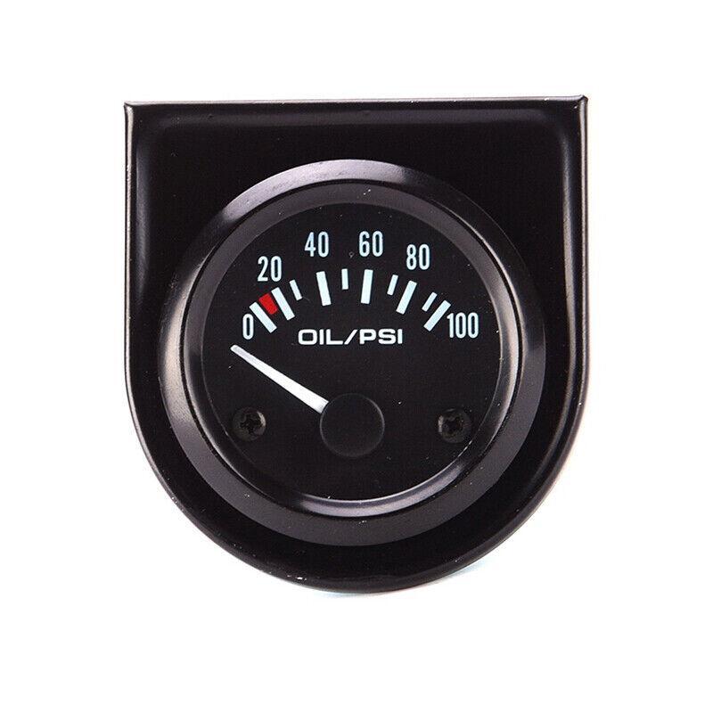 12V Car Truck Oil Press Meter W/ Sensor 0-100 Psi LED Pointer Oil ...