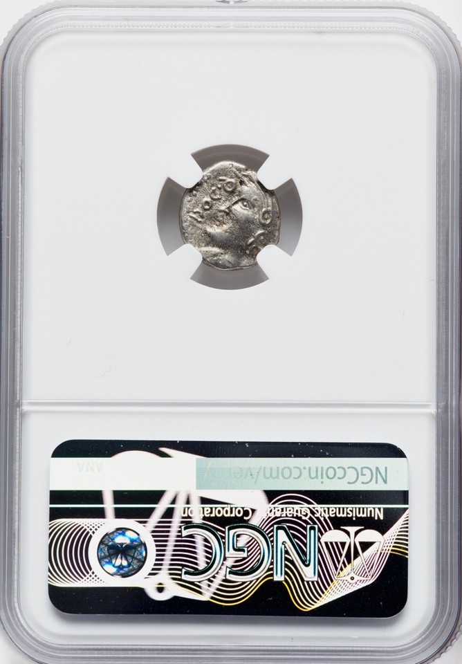 50 BC Very PQ Ancient Greek Silver Coin GAUL SEQUANI AR Quinarius Q ...