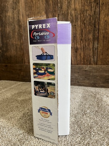 Pyrex Portables Insulated 4 Piece 3 Quart Food Carrier Set W/Box Pan ...