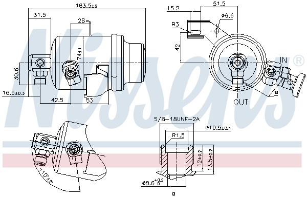DRYER AIR CONDITIONING 95023 FOR MERCEDES-BENZ 124/Break/T-Model ...
