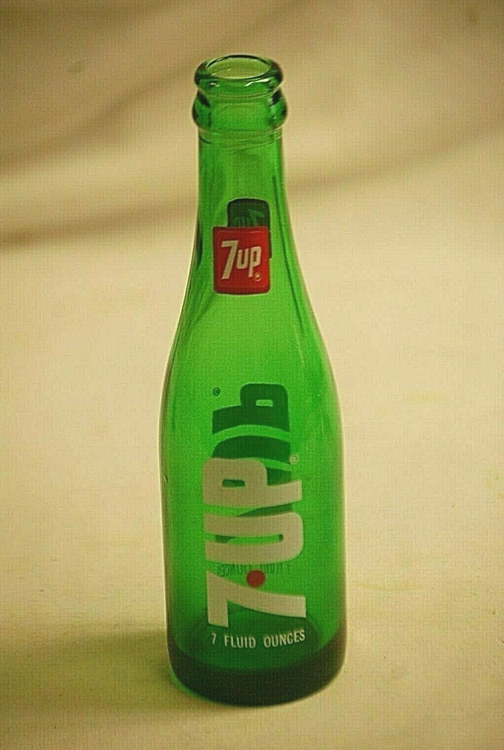 Vintage 7-Up Green Glass Beverages Soda Pop Bottle 7 fl. oz. | eBay