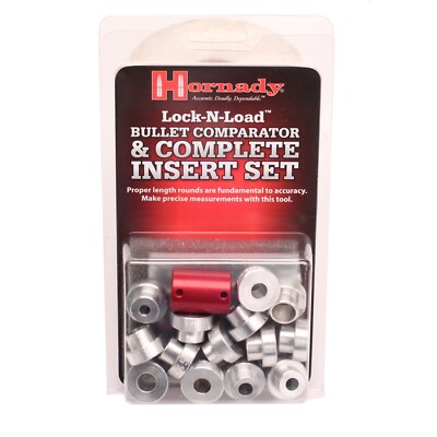 Hornady Lock-N-Load Bullet Comparator Complete Set with 14 Inserts~B14 ...