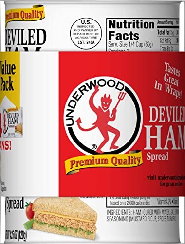 Underwood Deviled Ham Meat Spread 4.25 Ounce Pack of 4 47800508183 | eBay
