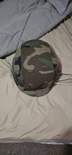 Large Pasgt Helmet With Woodland Cover | eBay