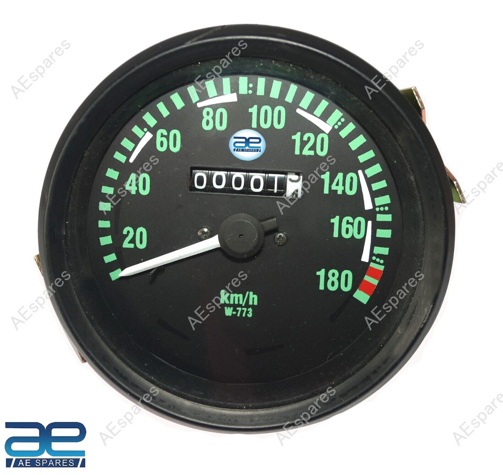 New Black Face Speedometer 0-180 Kph Speedo Fits For BMW R45 Vintage ...