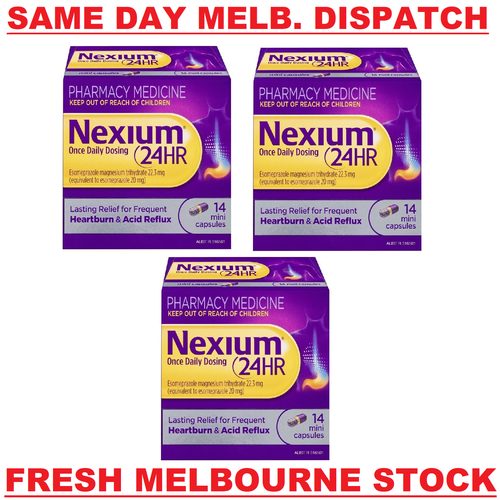 Nexium 24HR Esomeprazole 20mg Heartburn Relief Acid Reflux - 42 Mini ...