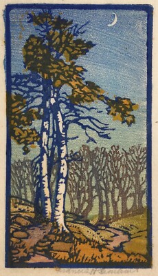 Crescent Moon : Frances Gearhart : Archival Quality Art Print | eBay