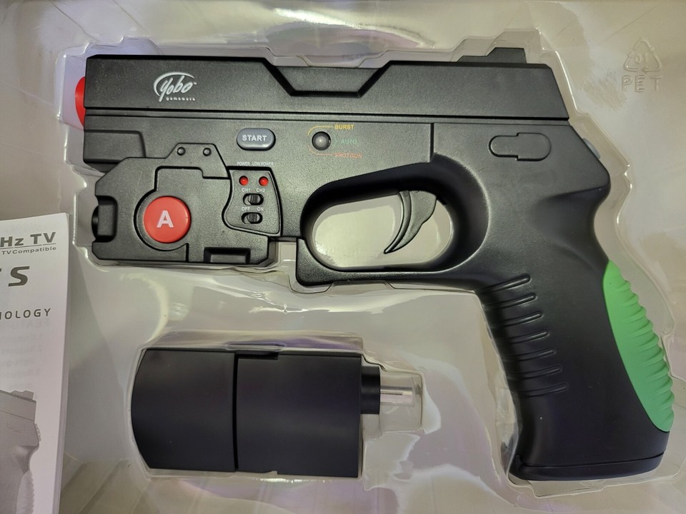 NEW WIRELESS LIGHT GUN W/Shotgun Autoreload 2.4GHz for ORIGINAL XBOX ...