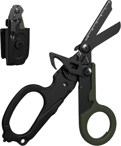 Trauma Shears with Black Holster, 6-in-1 Versatile Trauma Shears ...
