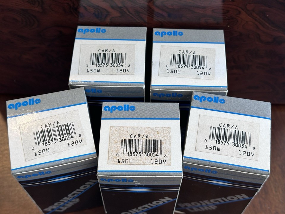 Apollo - CAR/A - 150w - 120v - Projection Lamp Light Bulb - NOS - 5 ...