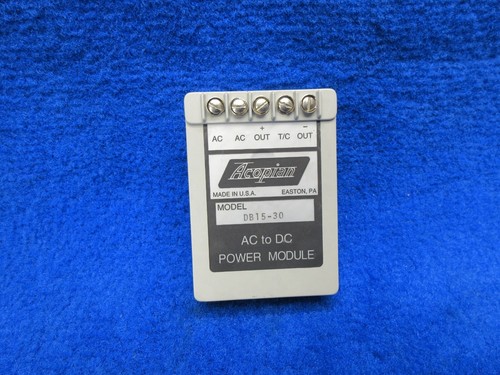 Acopian Power Supply DB15-30 AC To DC Power Module +/-15VDC 300ma ...