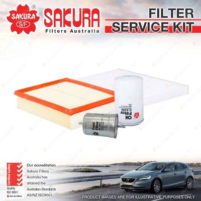 Sakura Oil Air Fuel Cabin Filter Kit for VW Passat 3B AZM 4Cyl 2.0L 11/ ...