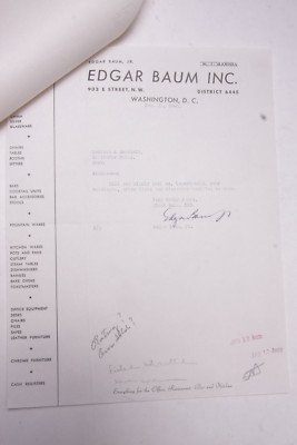 1940 Lamson Goodnow Edgar Baum Inc Washington DC Catalog Ephemera P662E ...