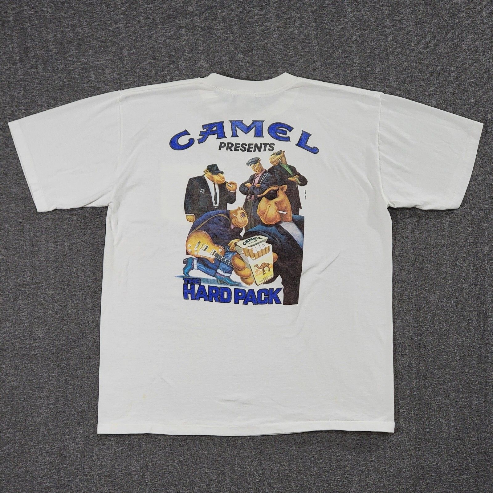 Vintage 1991 Joe Camel T-shirt Mens Size XL The Hard … - Gem