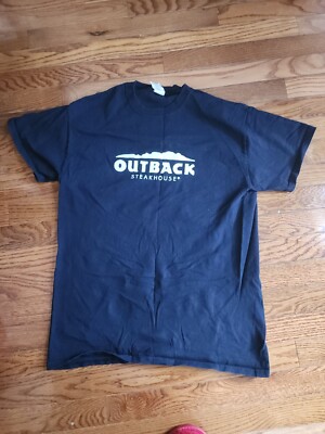 Outback Steakhouse restaurant t-shirt Size Medium Employee Uniform ...