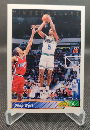 1992-93 Upper Deck #103 Doug West Minnesota Timberwolves Basketball ...