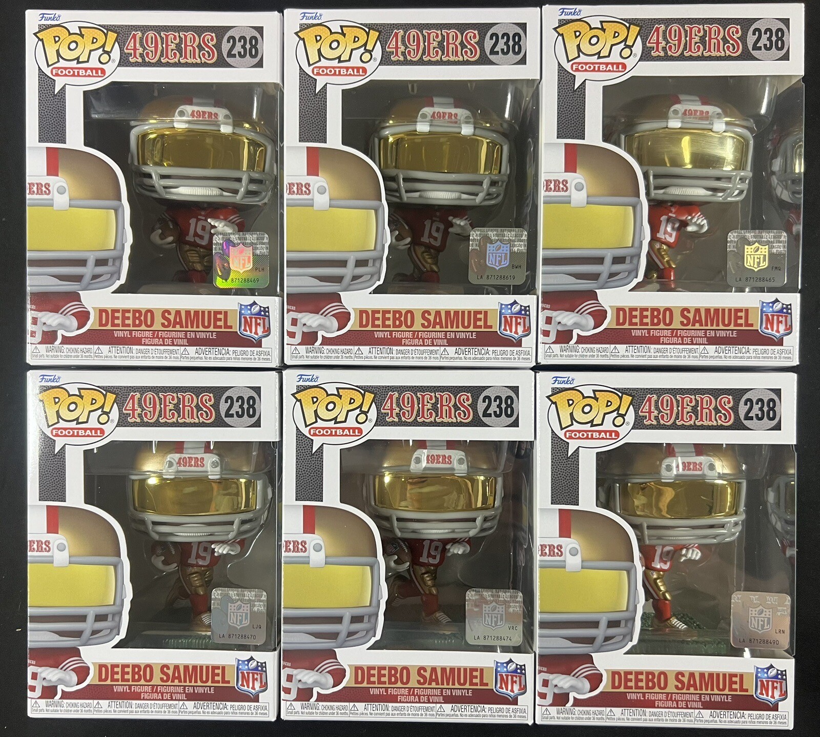 NFL 49ers Deebo Samuel Funko Pop! Vinyl Figure #238 Full Case of 6 | eBay