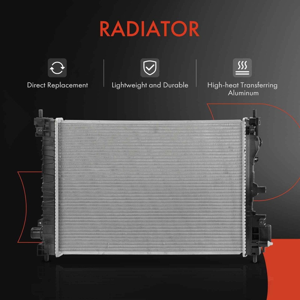 A-Premium 2 Radiator & Cooling Fan Assy for Chevy Spark 2016-2022 1.4L ...