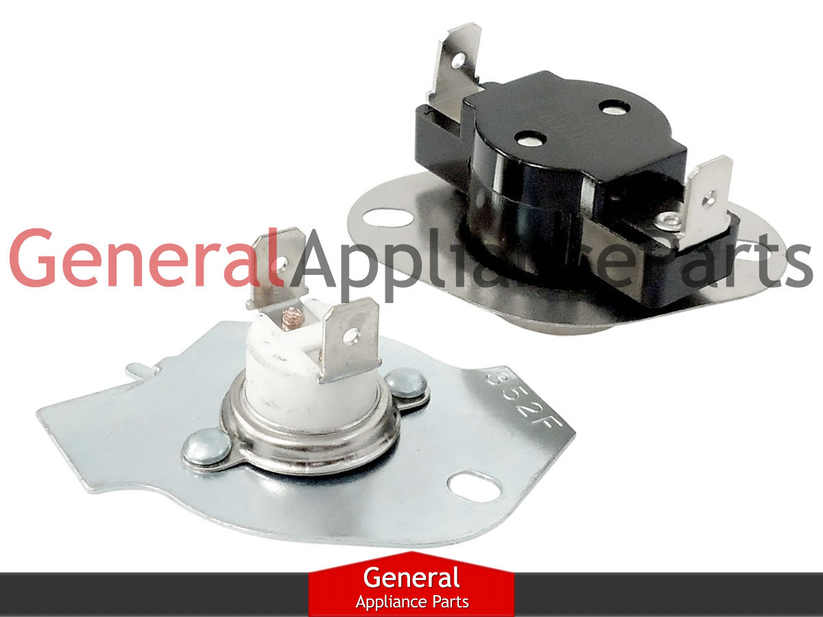 Dryer Thermostat Fuse Kit Fits Whirlpool Kenmore # 80001 695563 3398671 ...