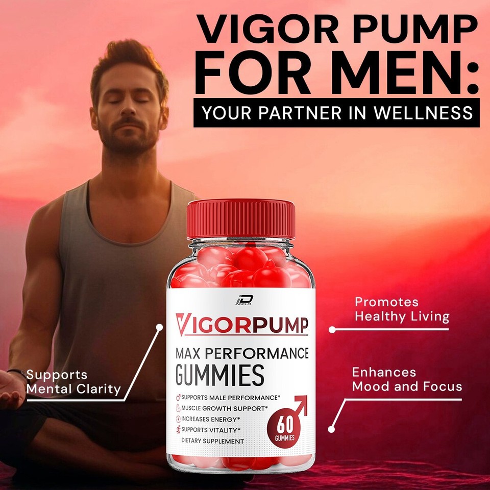 (1 Pack) Vigor Pump Gummies for Men - VigorPump Male Performance ...
