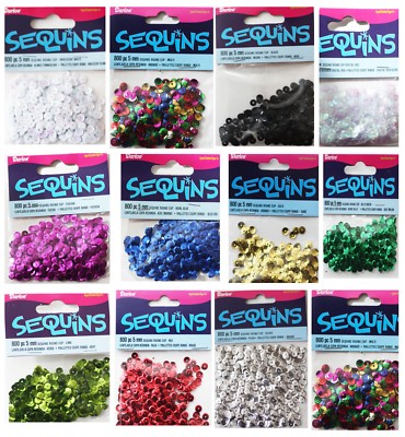 5mm Cup Sequins Wholesale Bulk Lot - 12 packs - 800 sequins per pk | eBay