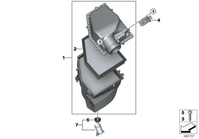 Neu Orginal BMW Halter für Ansauggeräusch atten 13718580430 online ...