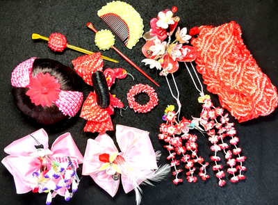 Kanzashi Pattern How To Make Semi Kanzashi Style Fabric Flowers (part