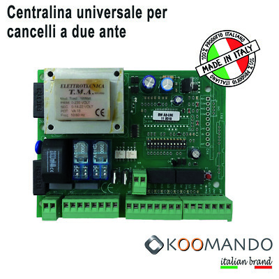 Centralina universale cancello automatico centrale comando automazione ...