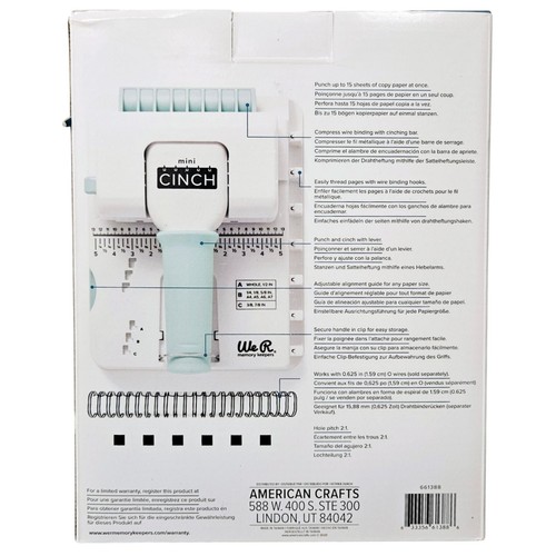 We R Memory Keepers Mini Cinch Bookbinding Machine Tool | eBay