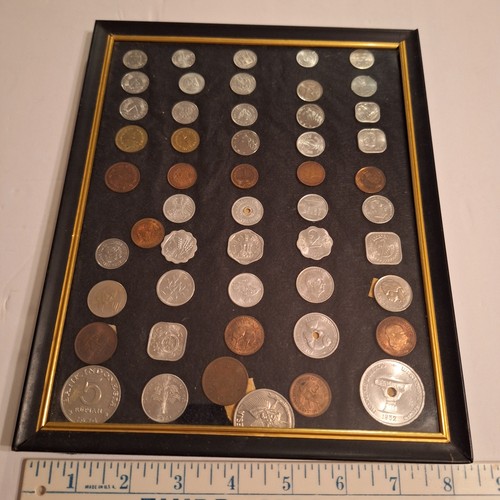 worldwide coin collection, foreign coins, framed coin collection | eBay