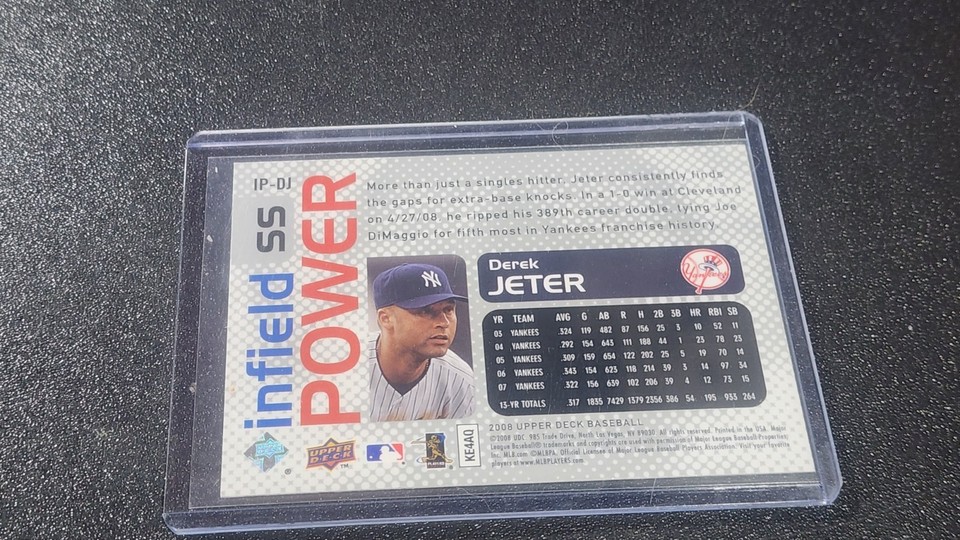 2008 Upper Deck - Infield Power Derek Jeter #IP-DJ | eBay