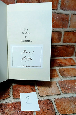 My Name is Barbra Signed Hardcover Barbra Streisand Autograph Book #2 ...
