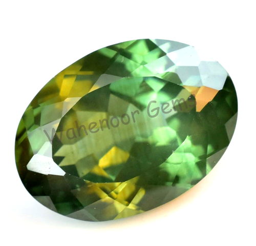 Natural Parti Bi-Color Sapphire 20.30 Ct Oval Stunning Certified ...