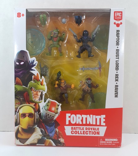 Fortnite Battle Royale Collection Figures Raptor Rust Lord Rex Raven ...
