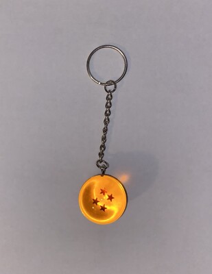 1pc Dragon Ball Shenron Sphere With Four Stars Four-Star Keychain Key ...