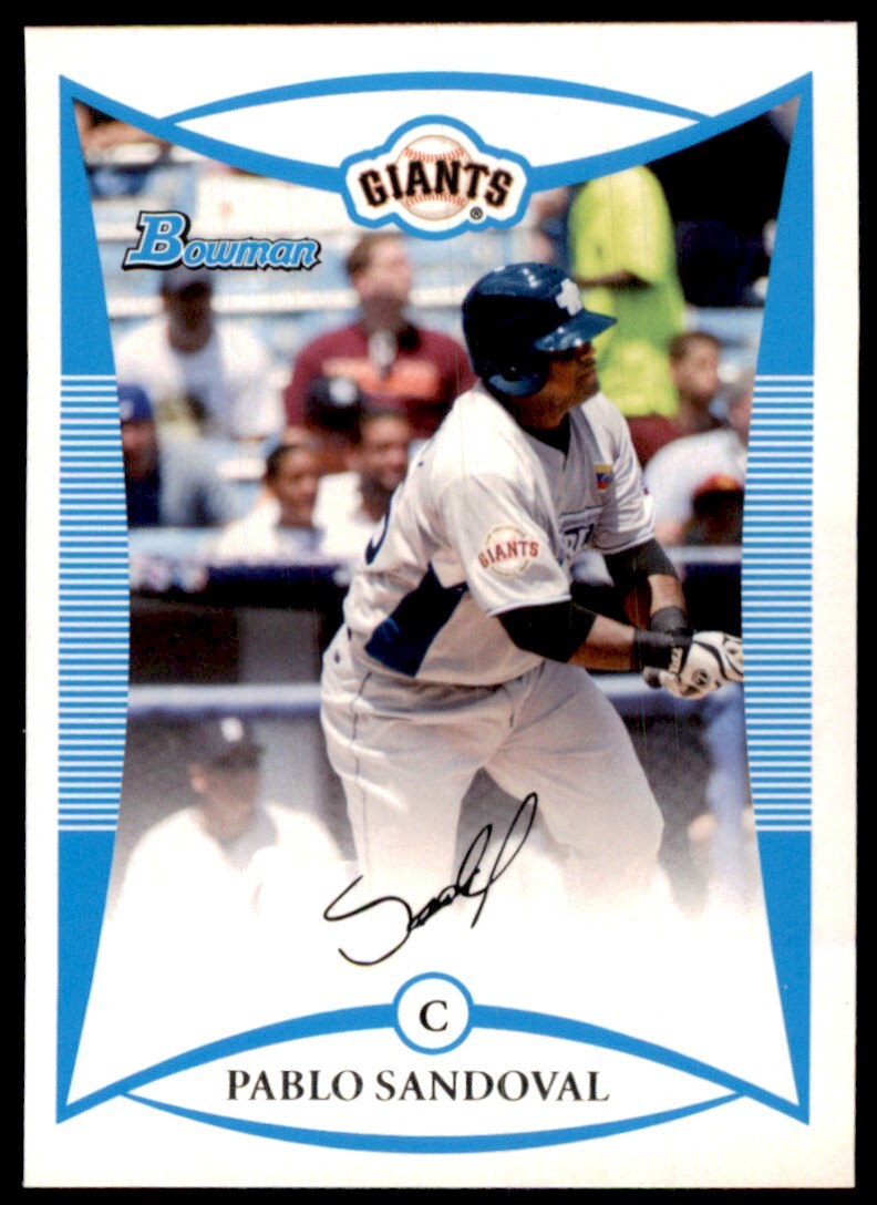 2008 BOWMAN DRAFT PICKS & PROSPECTS PABLO SANDOVAL SAN FRANCISCO GIANTS ...