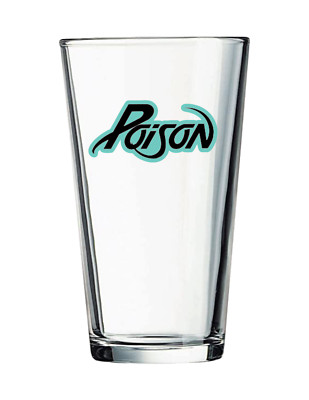 Poison - 80's Rock and Roll - 16oz Pub Pint Beer Glass Seltzer Cocktail ...