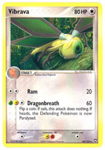 Pokemon - Vibrava - 40/108 - Uncommon - EX Power Keepers - NM | eBay